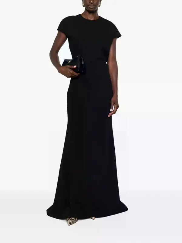 JIL SANDER Crew Neck Short Sleeve Maxi Dress