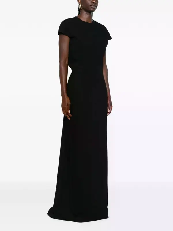 JIL SANDER Crew Neck Short Sleeve Maxi Dress