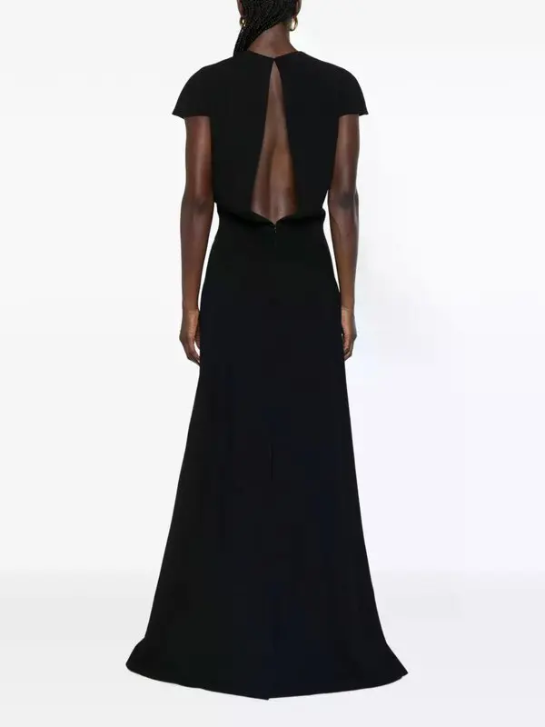 JIL SANDER Crew Neck Short Sleeve Maxi Dress