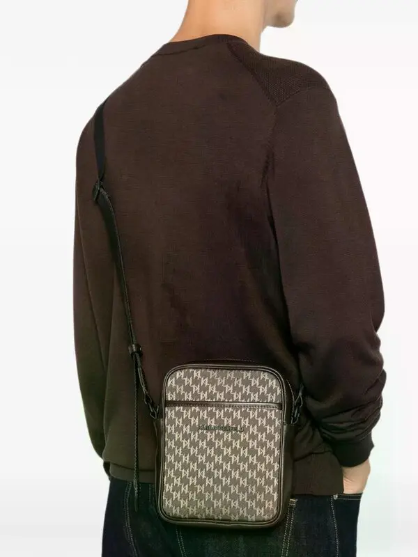 Karl Lagerfeld Monogram Messenger Bag