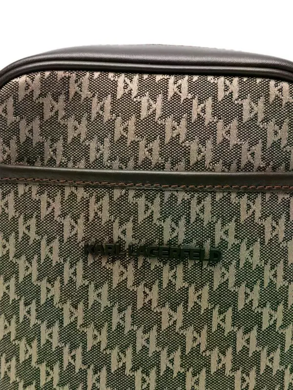 Karl Lagerfeld Monogram Messenger Bag