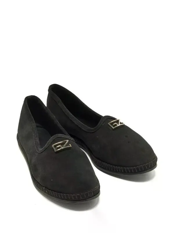 GIUSEPPE ZANOTTI Suede Loafers With Gz Logo Plaque
