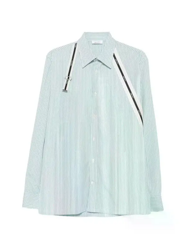 Alexander McQueen Harness Striped Shirt - Green