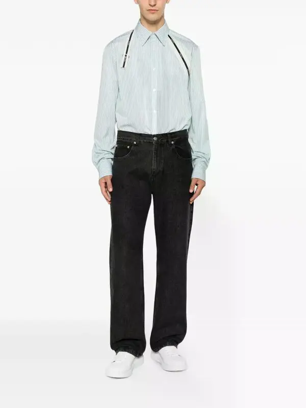 Alexander McQueen Harness Striped Shirt