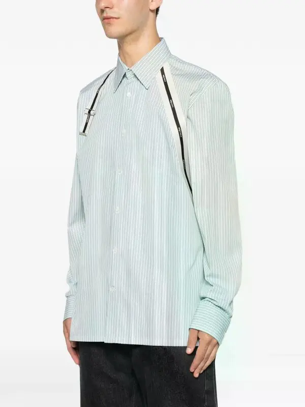 Alexander McQueen Harness Striped Shirt