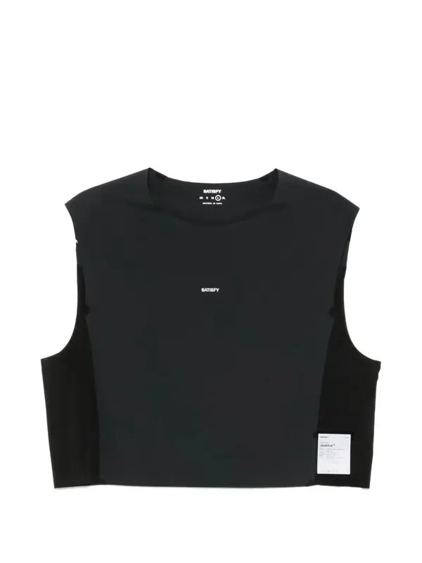 Satisfy Justice Trail Cropped Vest - Black