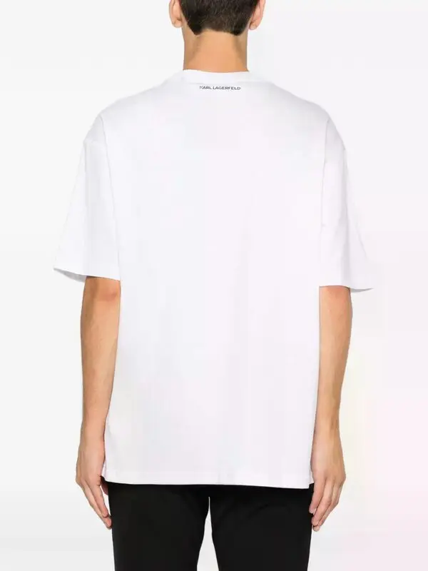 Karl Lagerfeld Portrait-print T-shirt