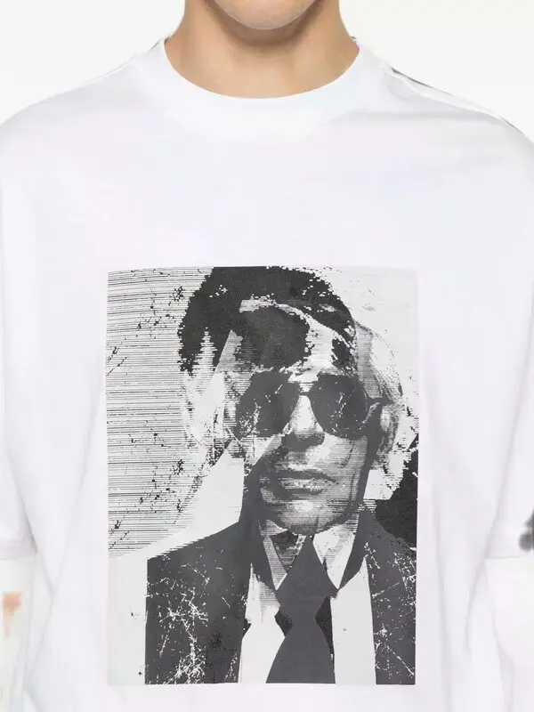 Karl Lagerfeld Portrait-print T-shirt