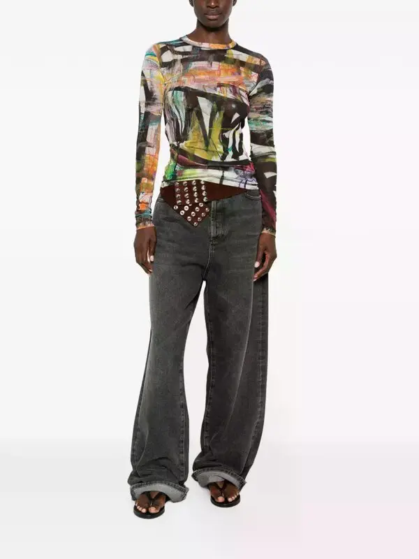 CHARLES JEFFREY Graphic Print Long Sleeve T-shirt