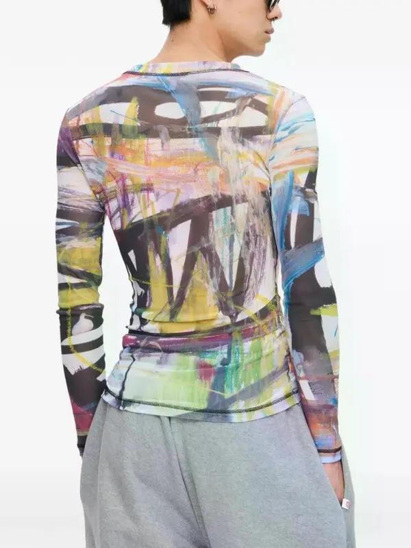 CHARLES JEFFREY Graphic Print Long Sleeve T-shirt