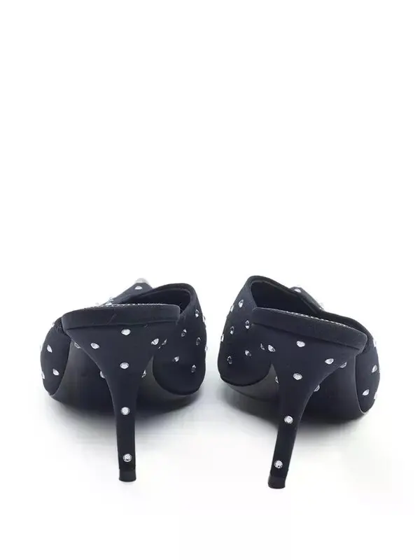 Balenciaga Crystal-embellished Heeled Mules