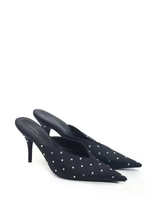 Balenciaga Crystal-embellished Heeled Mules