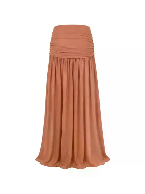 PETAR PETROV Late Bloom Ruched Maxi Skirt