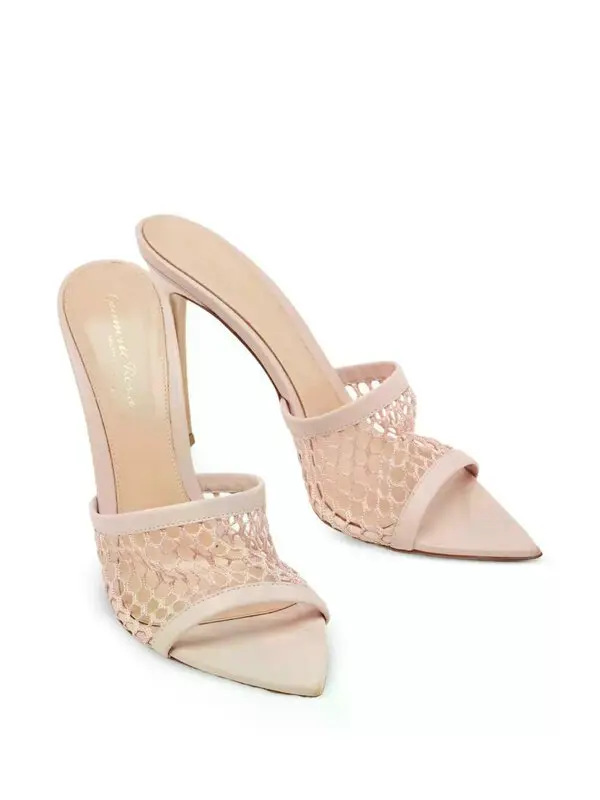 GIANVITO ROSSI Alisia Mesh-panel Sandals - Pink