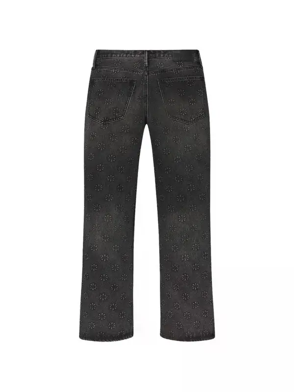 LOSTSHDWS Embossed Denim Pants