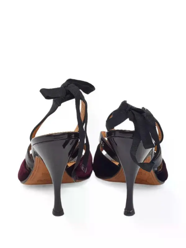Saint Laurent Velvet Slingback Sandals