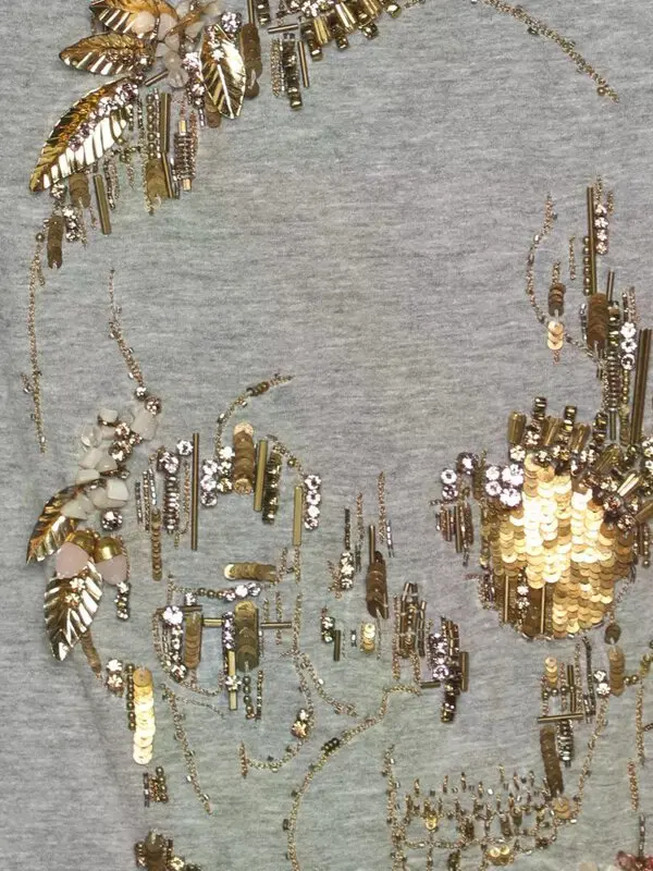 Alexander McQueen Embellished Skull Motif Tank Top