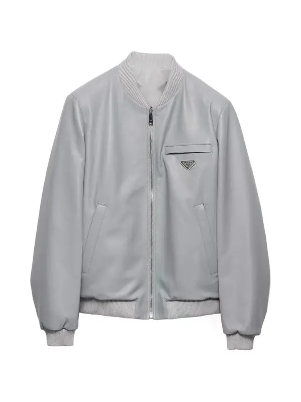 Prada Nappa Leather Bomber Jacket