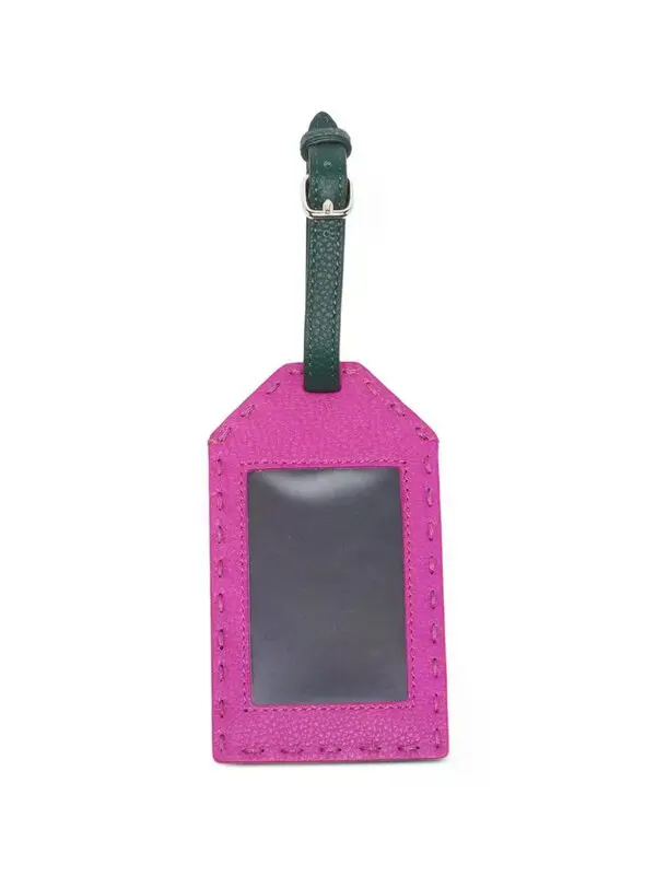 Fendi Leather Travel Tag - Pink