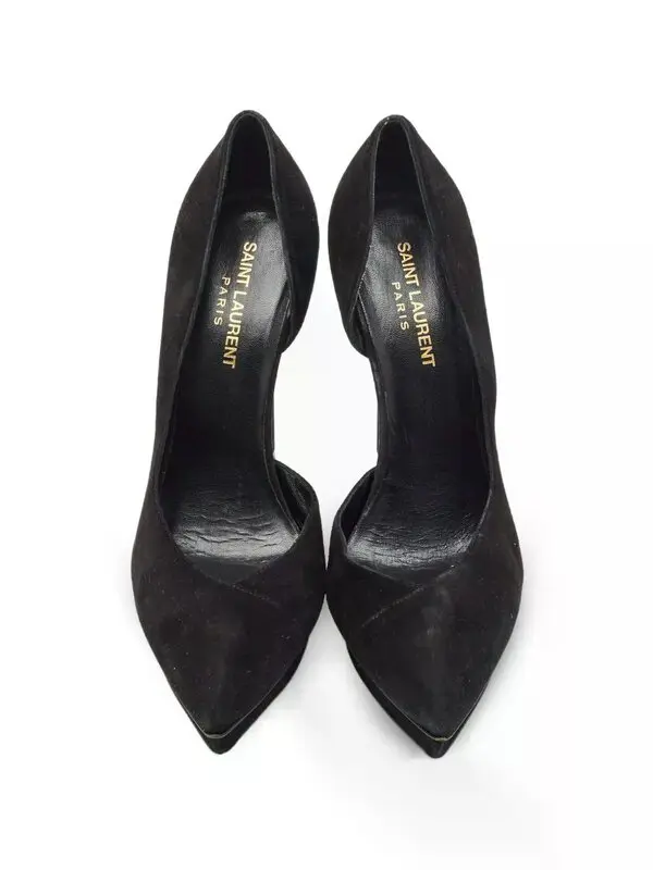 Saint Laurent Suede D'orsay Pumps