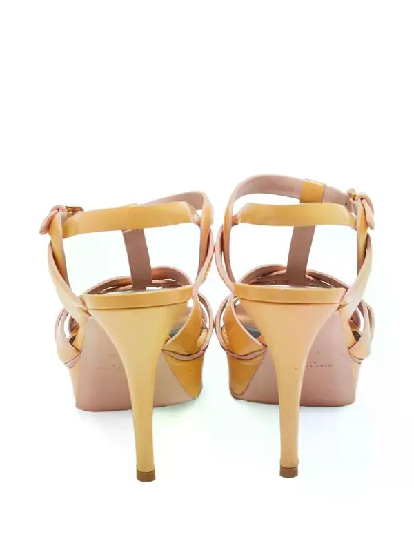 Saint Laurent Tribute Platform Sandals - Yellow