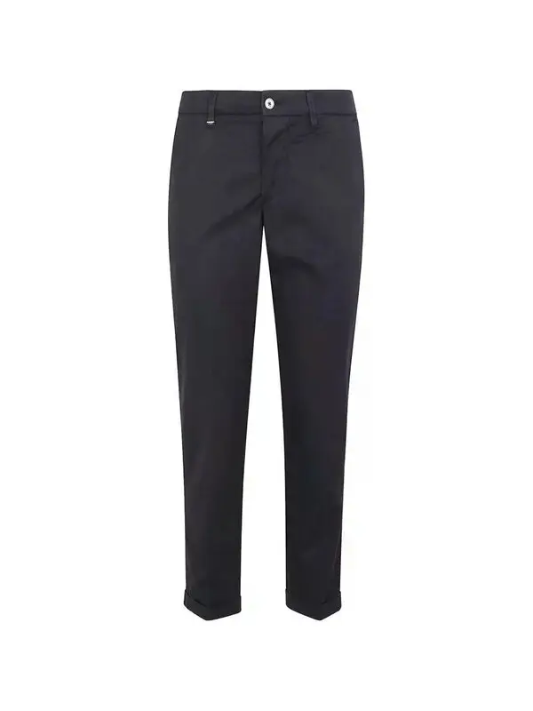 FAY Logo Plaque Straight-leg Trousers