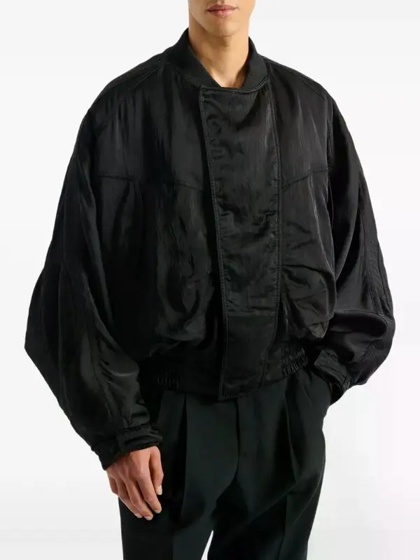 Balmain Textured Nylon Bomber Jacket