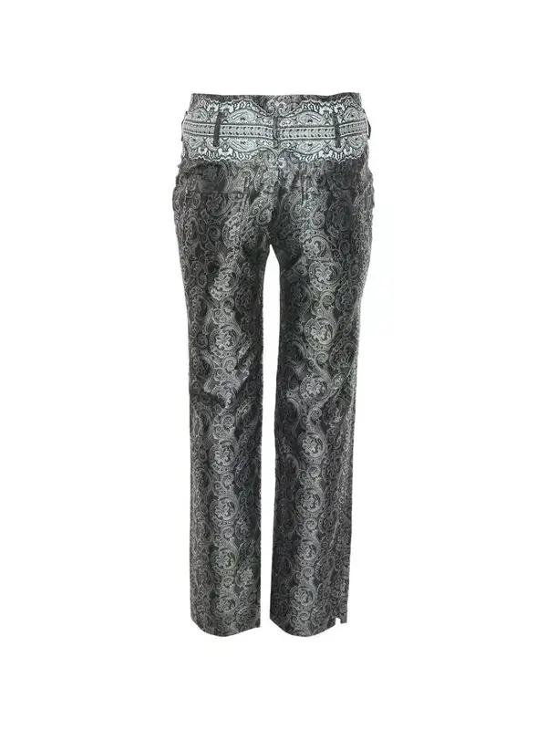 Balenciaga Baroque Paisley Brocade Trousers - Grey