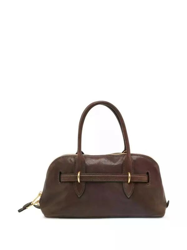 Miu Miu Aventure Leather Satchel Bag - Brown