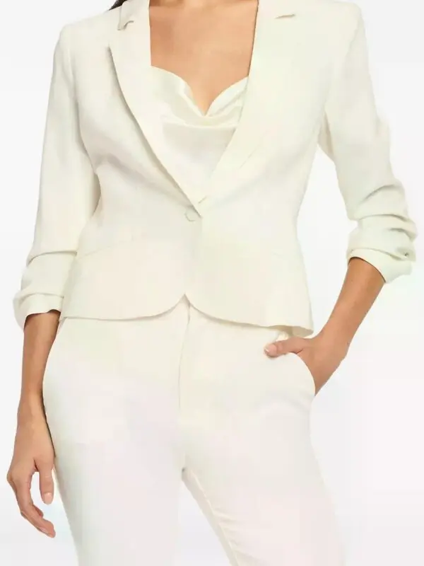 Cinq À Sept Le Petit Khloe Ruched-sleeve Blazer