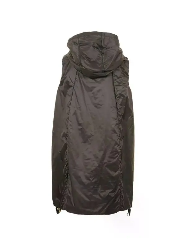 Max Mara The Cube Hooded Sleeveless Coat