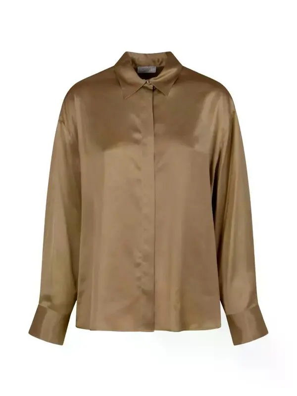 Peserico Polo Collar Shirt - Neutrals
