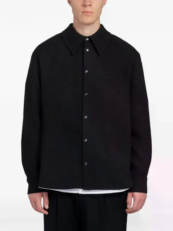 Séfr Wes Buttoned Overshirt - Black