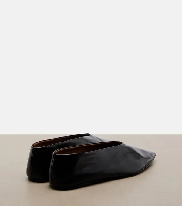 Khaite Miriam Leather Ballet Flats