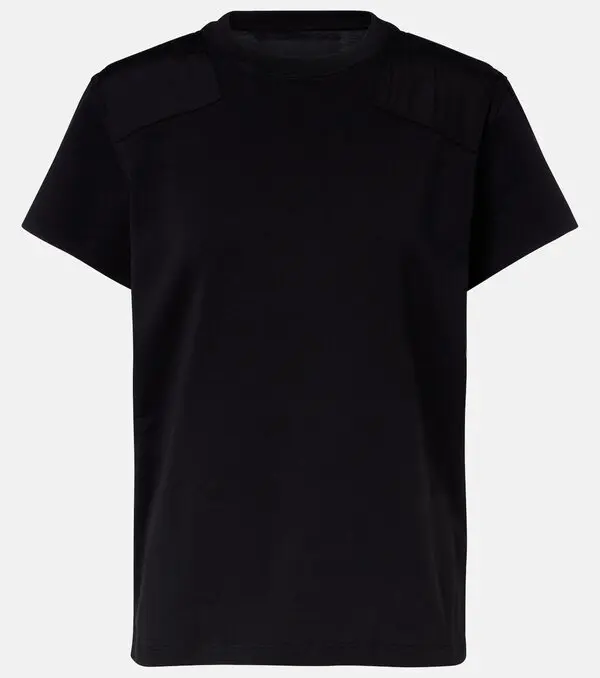 Phoebe Philo Patch-appliqué Cotton Jersey T-shirt - Black