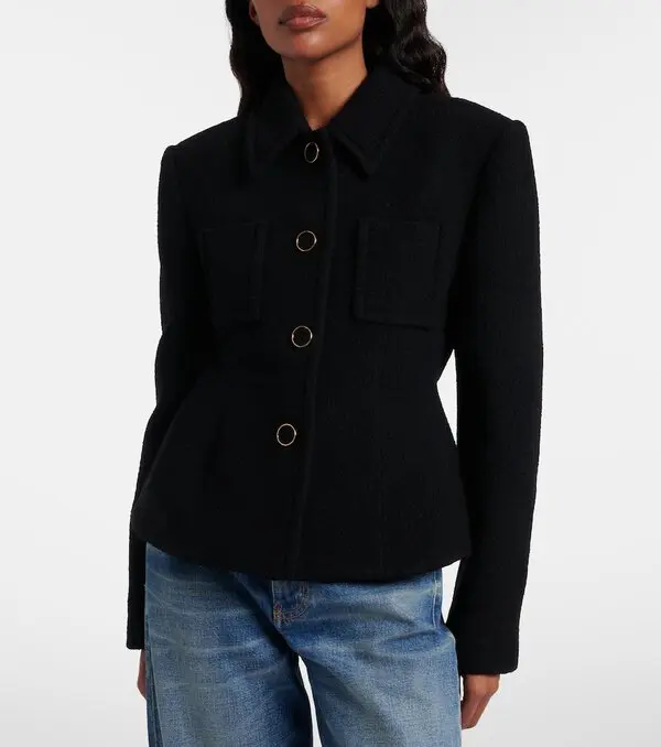 Chloé Wool-blend Tailored Jacket - Black