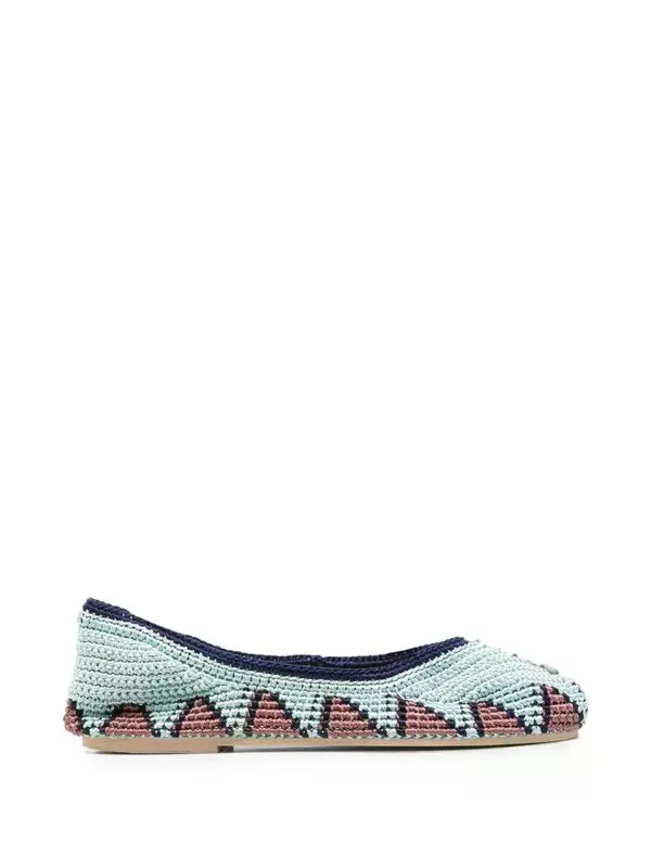 SLO_HAND_MADE Handmade Crochet Ballet Flats