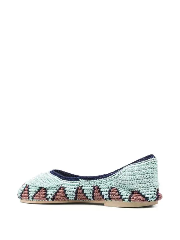 SLO_HAND_MADE Handmade Crochet Ballet Flats