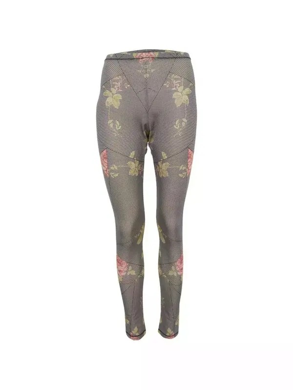Alexander McQueen Houndstooth-print Leggings - Black