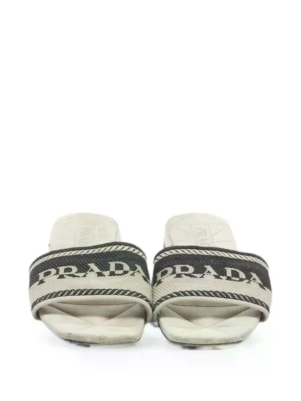 Prada Logo-strap Slides