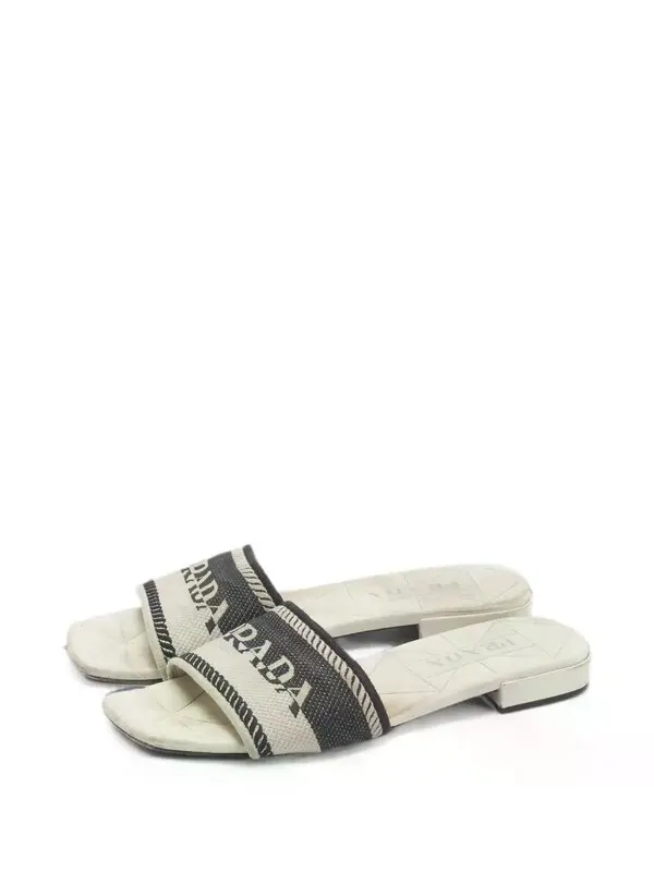 Prada Logo-strap Slides