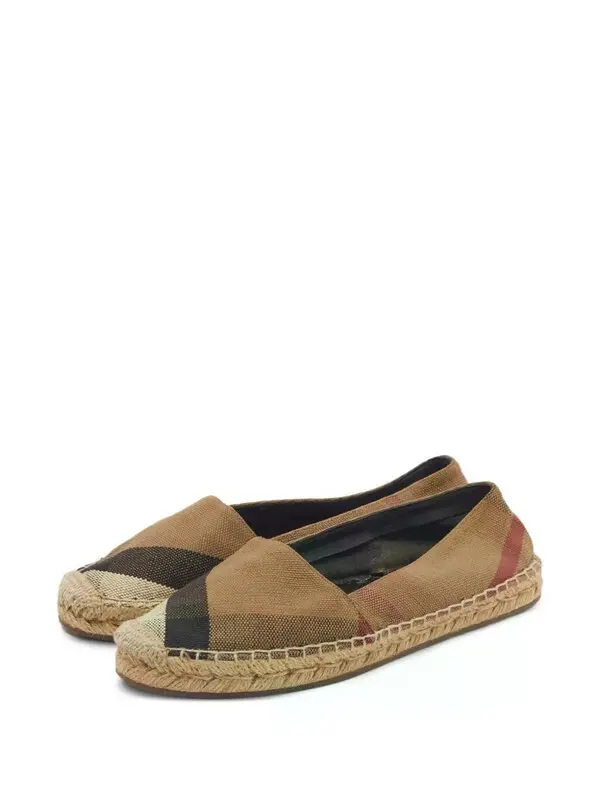 Burberry Nova Check Canvas Espadrilles