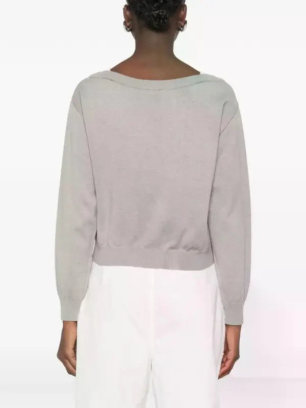 YCH V-neck Layered-effect Cardigan