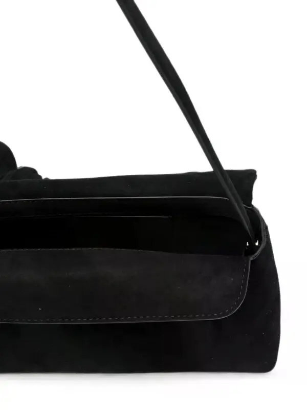 ROTATE BY BIRGER CHRISTENSEN Knotted Suede Shoulder Bag