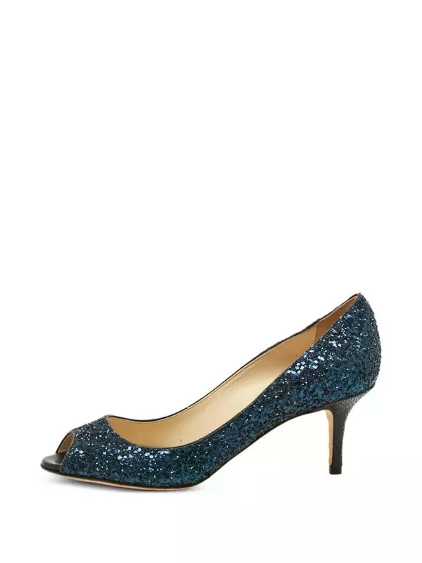 JIMMY CHOO Romy Peep-toe Pumps - Blue