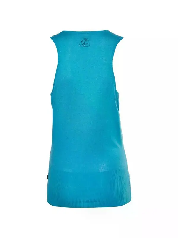 Just Cavalli Embroidered Jersey Tank Top