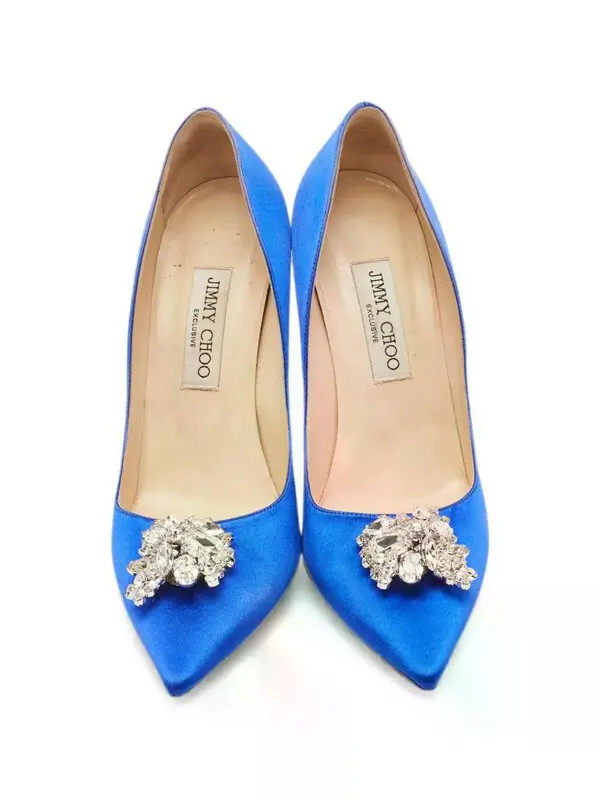 JIMMY CHOO Manda Crystal Embellished Pumps