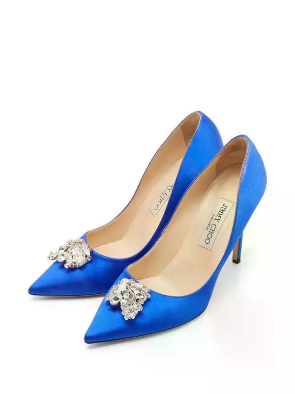JIMMY CHOO Manda Crystal Embellished Pumps