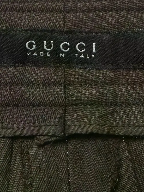 Gucci Silk Belted Trousers