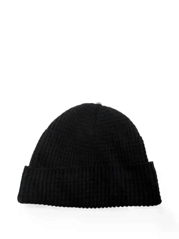 Chrome Hearts Hit & Run Waffle Knit Beanie - Black